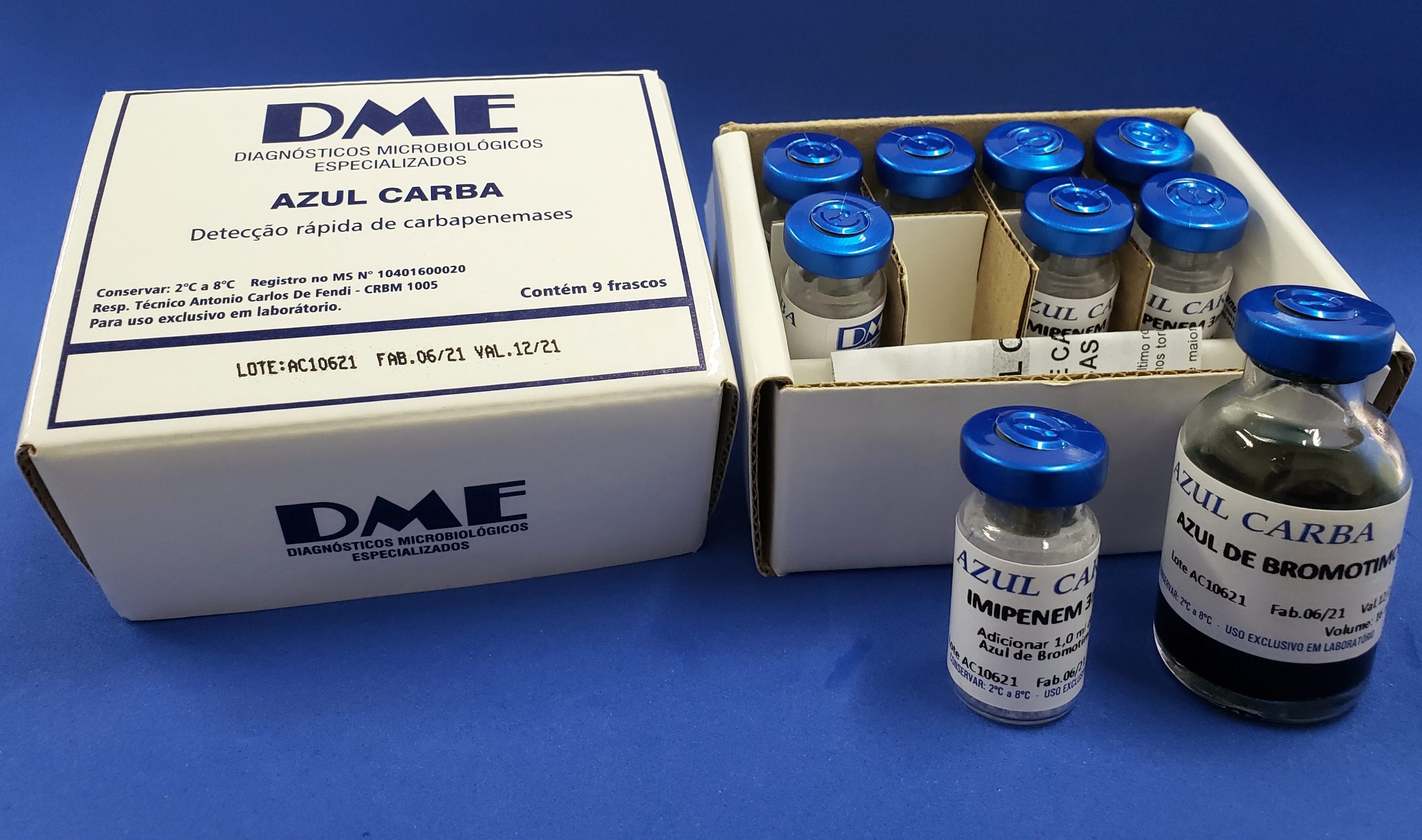 AZUL CARBA DME - DME - Diagnósticos Microbiológicos Especializados